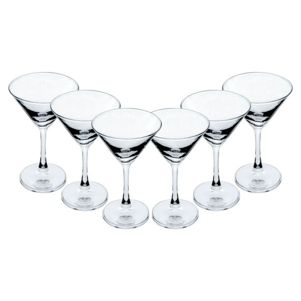 Set de 6 Copas de Cristal para Martini - 190ml | Bodega Aurrera en línea