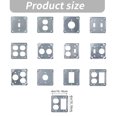 4x4Inches Electrical Outlet Cover Plate Square Metal Box Panel ...