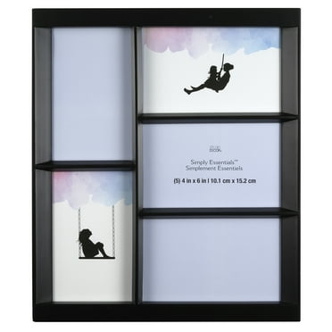 8 Pack: 9 Opening Black Dimensional 5" x 7" Collage Frame by Studio ...