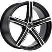 16x7 Vision 426H Cross Matte Black Wheel 5x100/5x4.5 (38mm) - Walmart.com