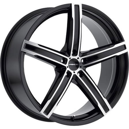 18" Vision Muscle 143 Torque Gunmetal Machined Lip Wheel 18x8.5 5x4.75 ...