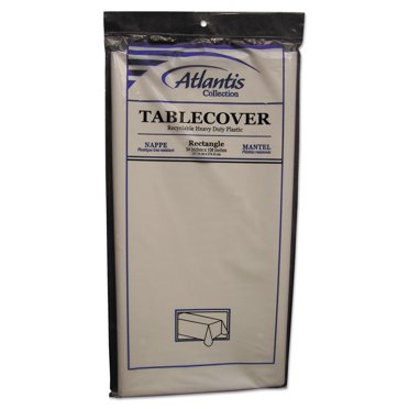 Atlantis Plastics Plastic Table Cover, 40" x 300 ft Roll, Black ...