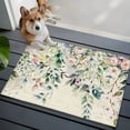 Area Rug 2x3ft Pastoral Eucalyptus Blossom Floral Area Rugs Washable ...
