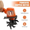 21V Cordless Tiller Cultivator, Electric Garden Tiller with 1.5Ah ...