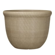 Better Homes & Gardens Terrence 19" Wide Round Resin Planter Cement ...