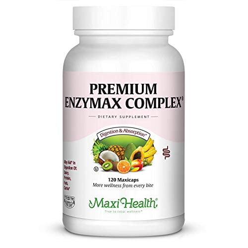 Maxi Health Kosher Premium Enzymax Complex - 120 Maxicaps - Walmart.com