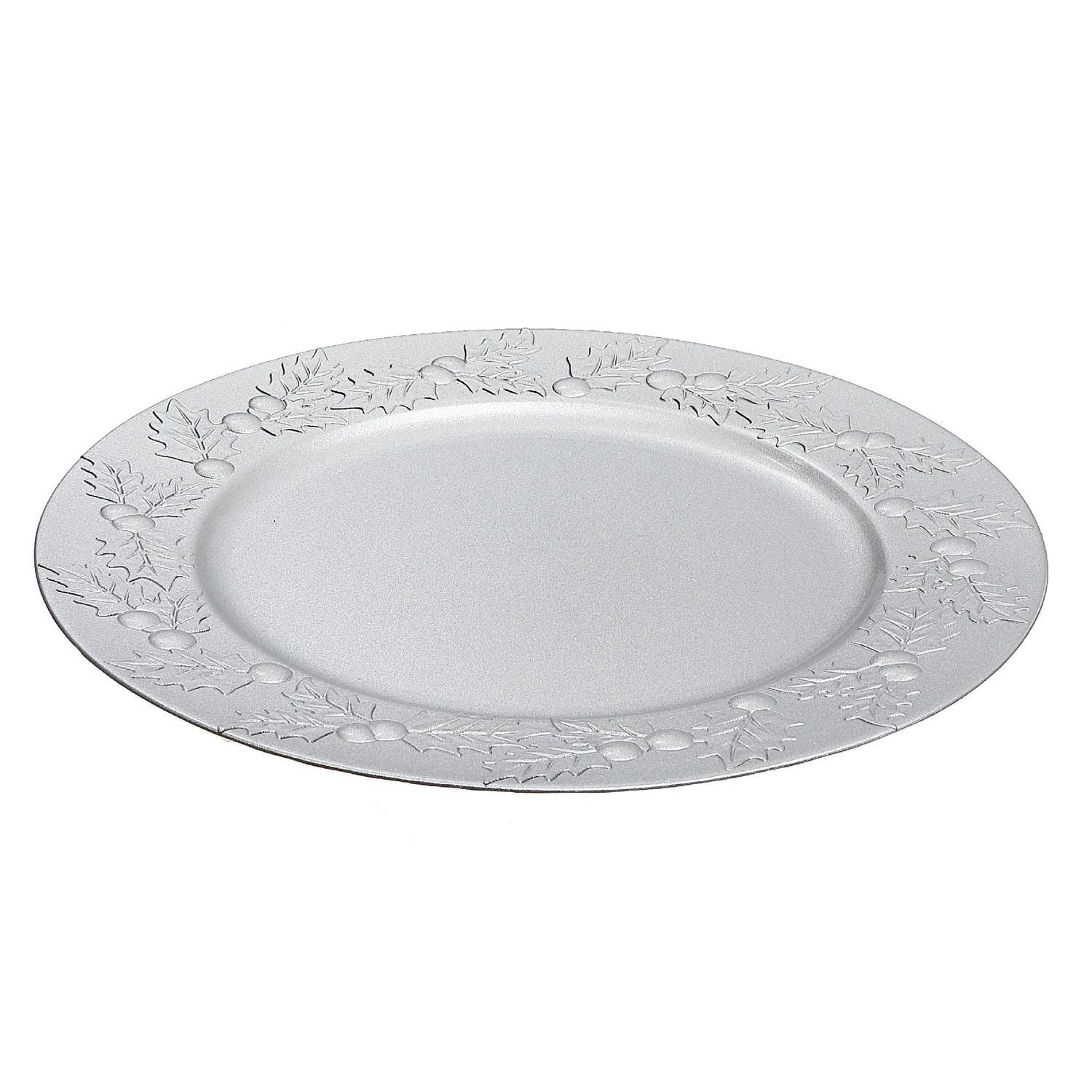 Click here for Ih Casadécor Charger Plate (Hollyberries) (Silver)... prices