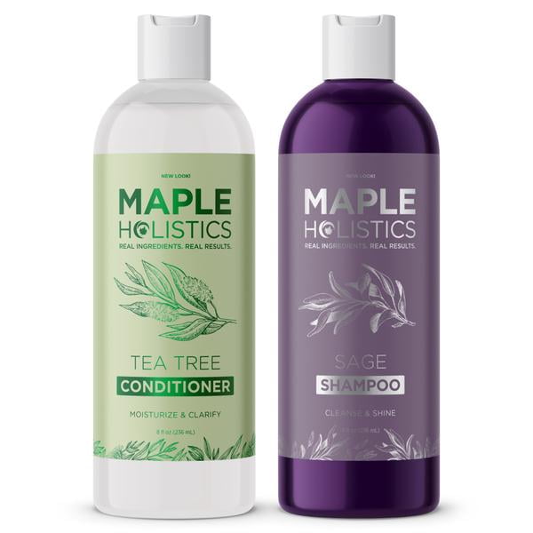 Maple Holistics Sage Shampoo and Tea Tree Conditioner (2 pack ...