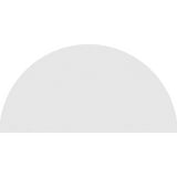 32"W x 16"H Half Round Surface Mount PVC Gable Vent: Non-Functional, w ...