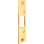1-3/8 in. x 4-1/2 in. Thick Solid Brass Lock and Door Reinforcer, 2-1/8 ...
