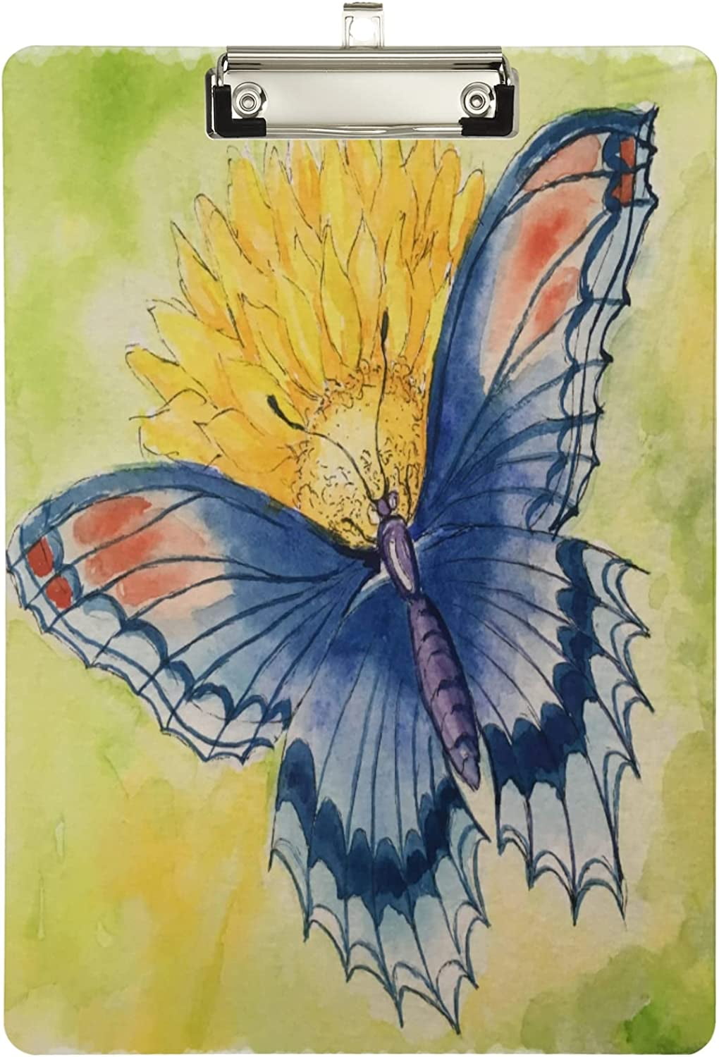 FMSHPON Butterfly Sunflower Painting Clipboard Hardboard Wood Nursing ...