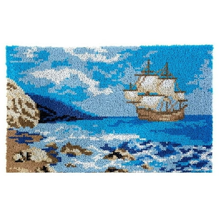 Rug Making Latch Hooking Kit | Sailboat (85x58cm) | Walmart Canada
