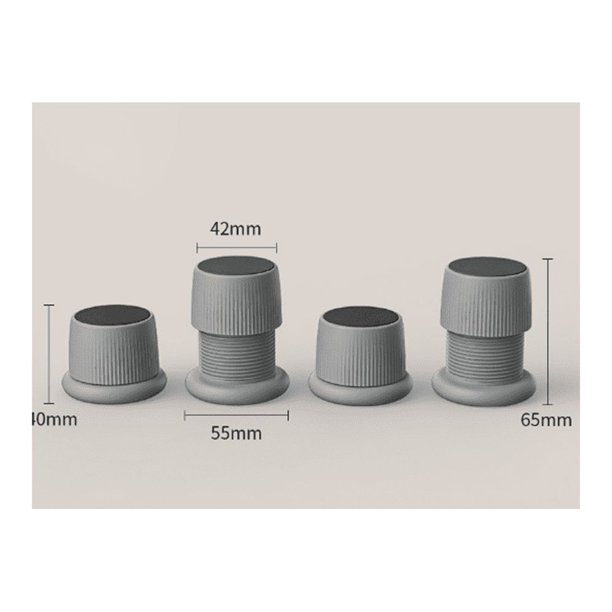 SINMI Furniture Riser 4 Adjustable Heavy Duty Furniture Riser Protect ...