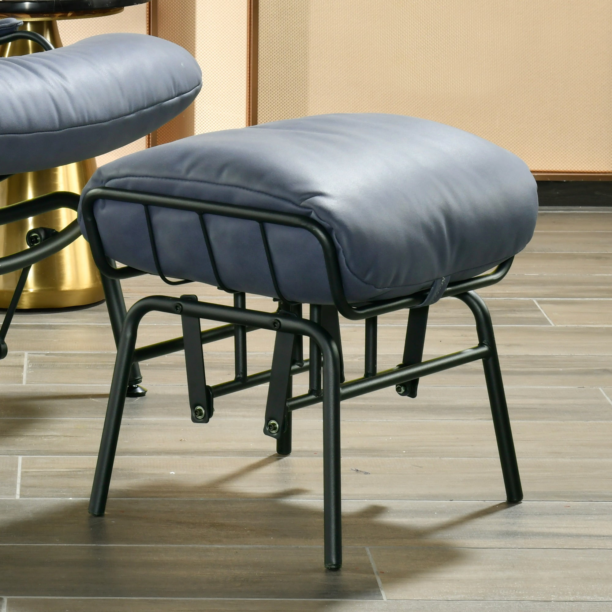 Ovios Furniture Indoor Ottoman of Accent Chair Comfy Glider Rocking ...