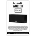 Acoustic Audio Psc-43 Dual 4" 2-Way Center Channel Loudspeaker 150 Watt ...