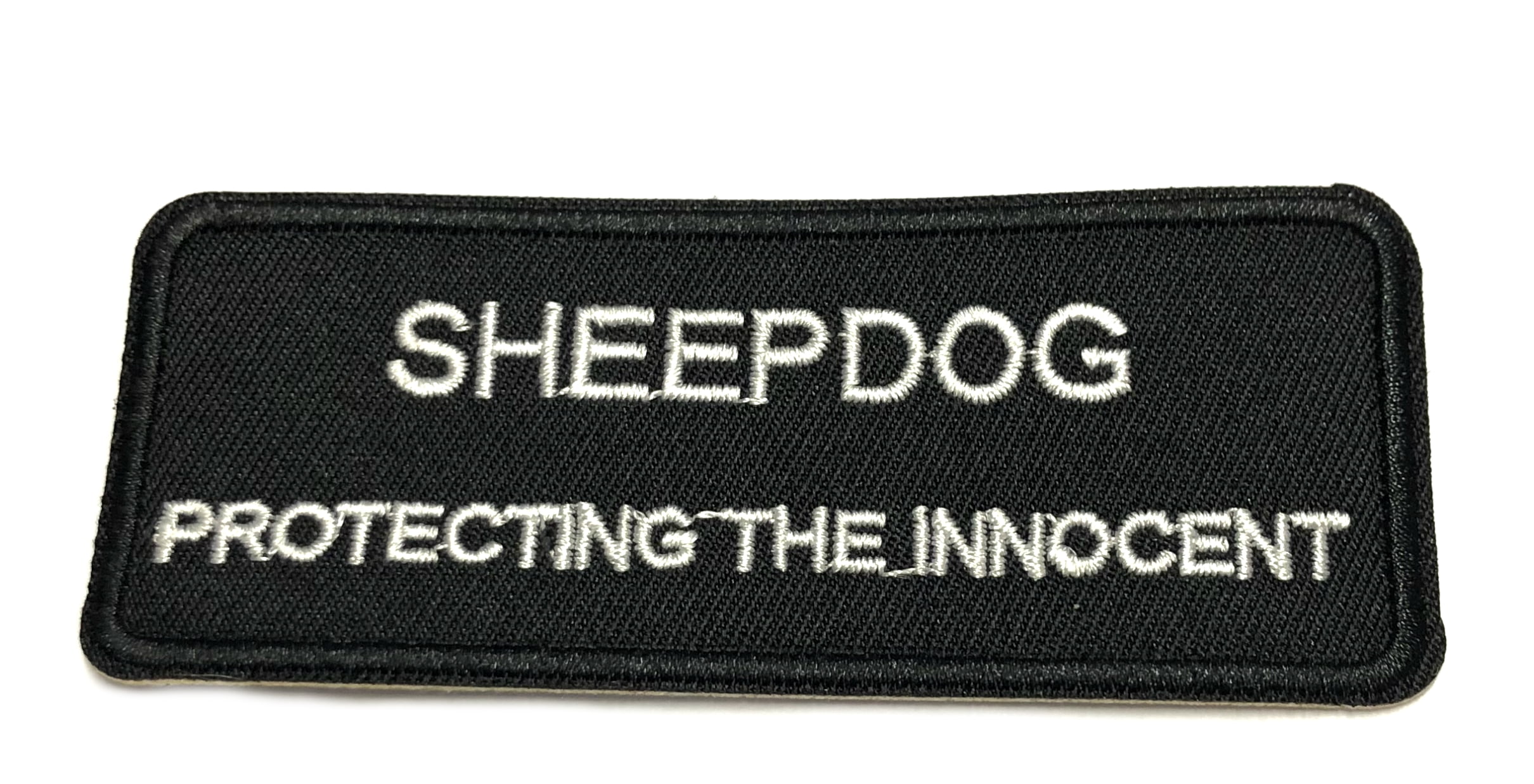 Sheepdog Protecting The Innocent 4" W x 1.5" T Iron/Sew On Decorative ...
