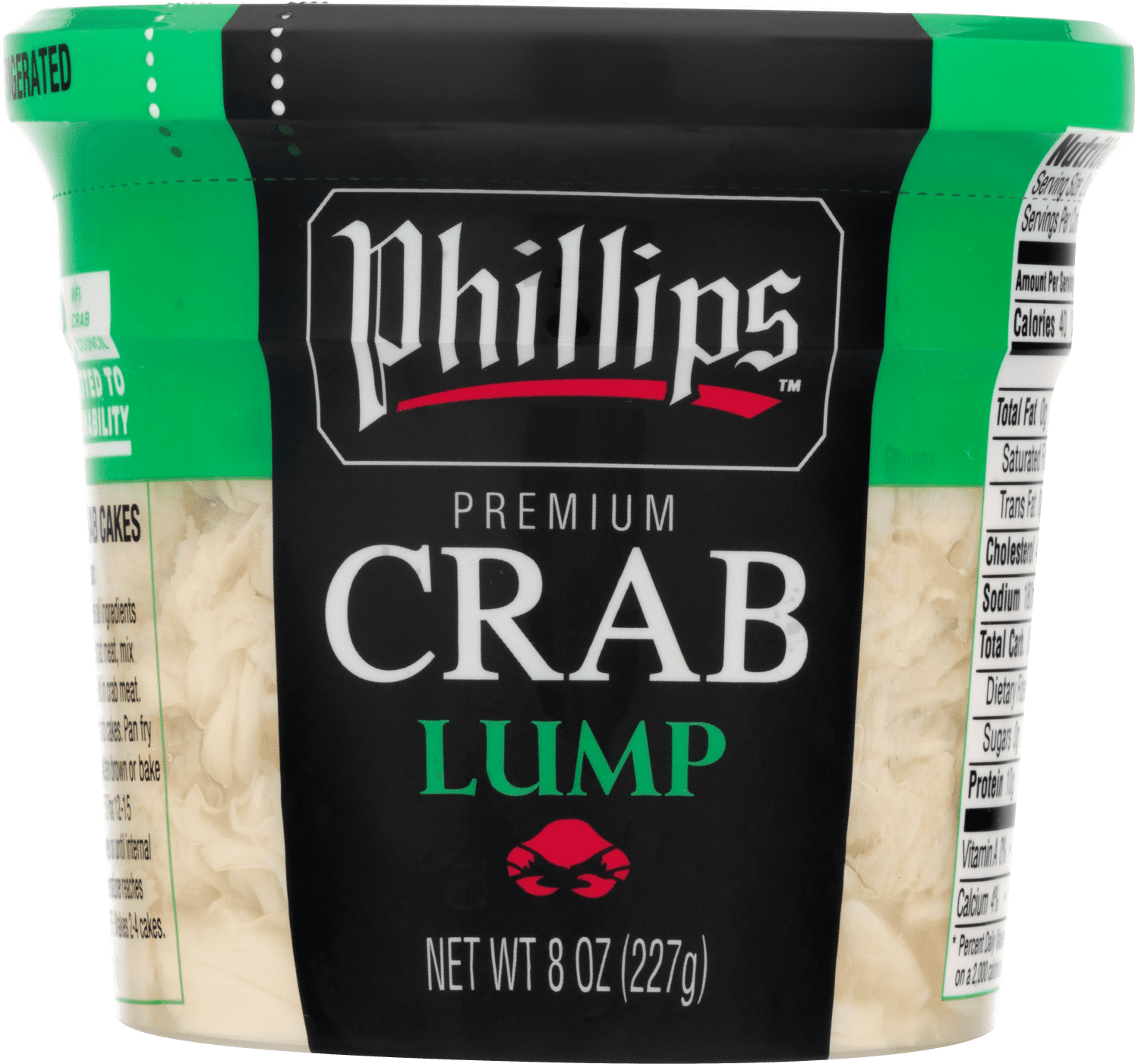 Phillips Pasteurized Crab Meat Lump 8 oz. Plastic Tub - Walmart.com