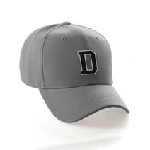 Classic 3D Raised Initial Letters A to Z Structured Baseball Hat Cap ...