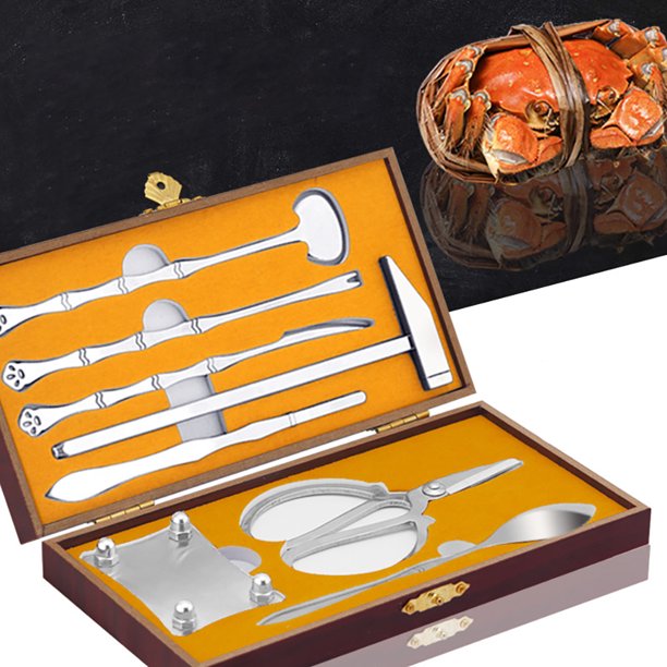 Volkmi 1 set of stainless steel household crab pick hairy crab ...