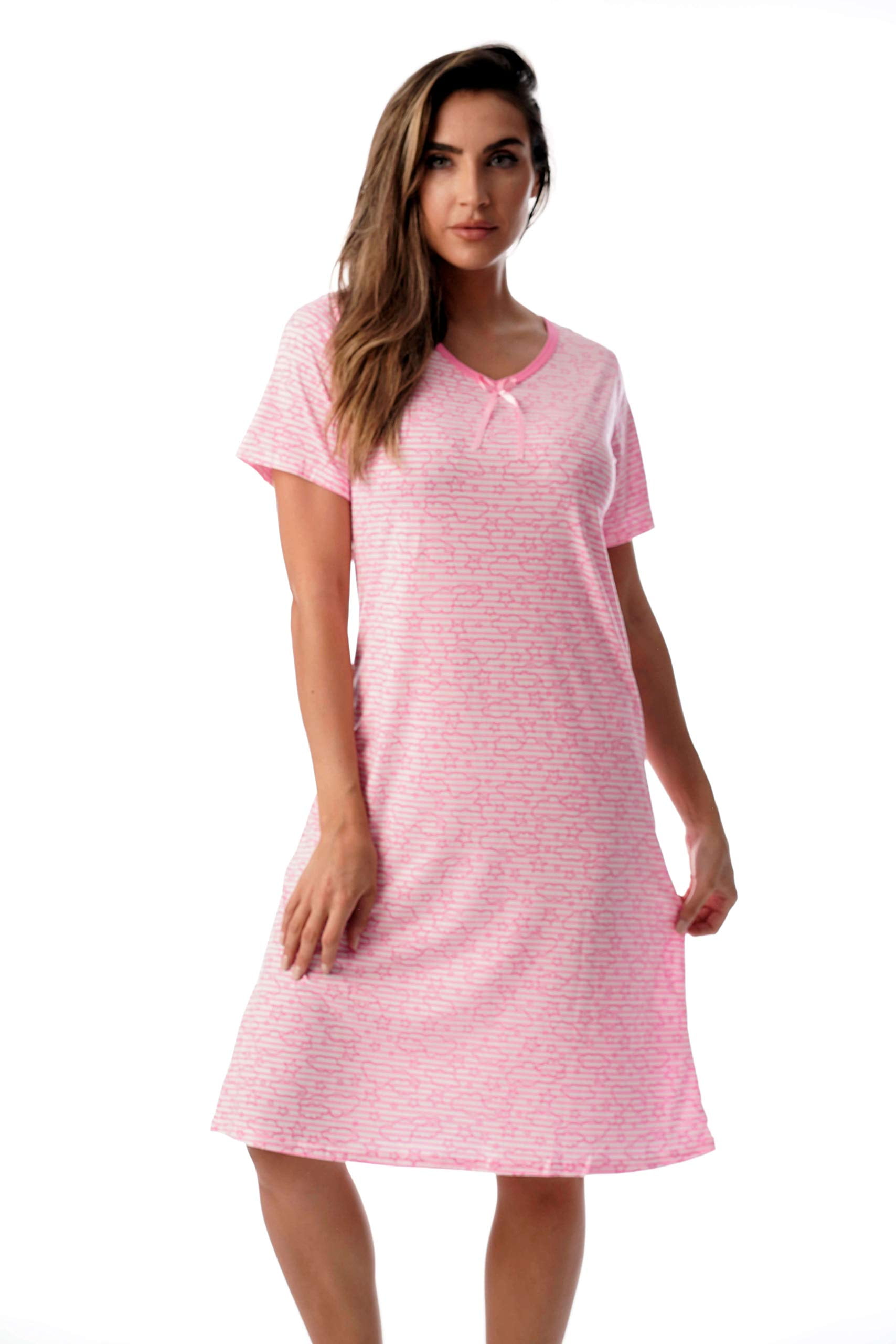 Just Love Women's Nightgown Sleep Dress - Soft and Comfortable Short ...