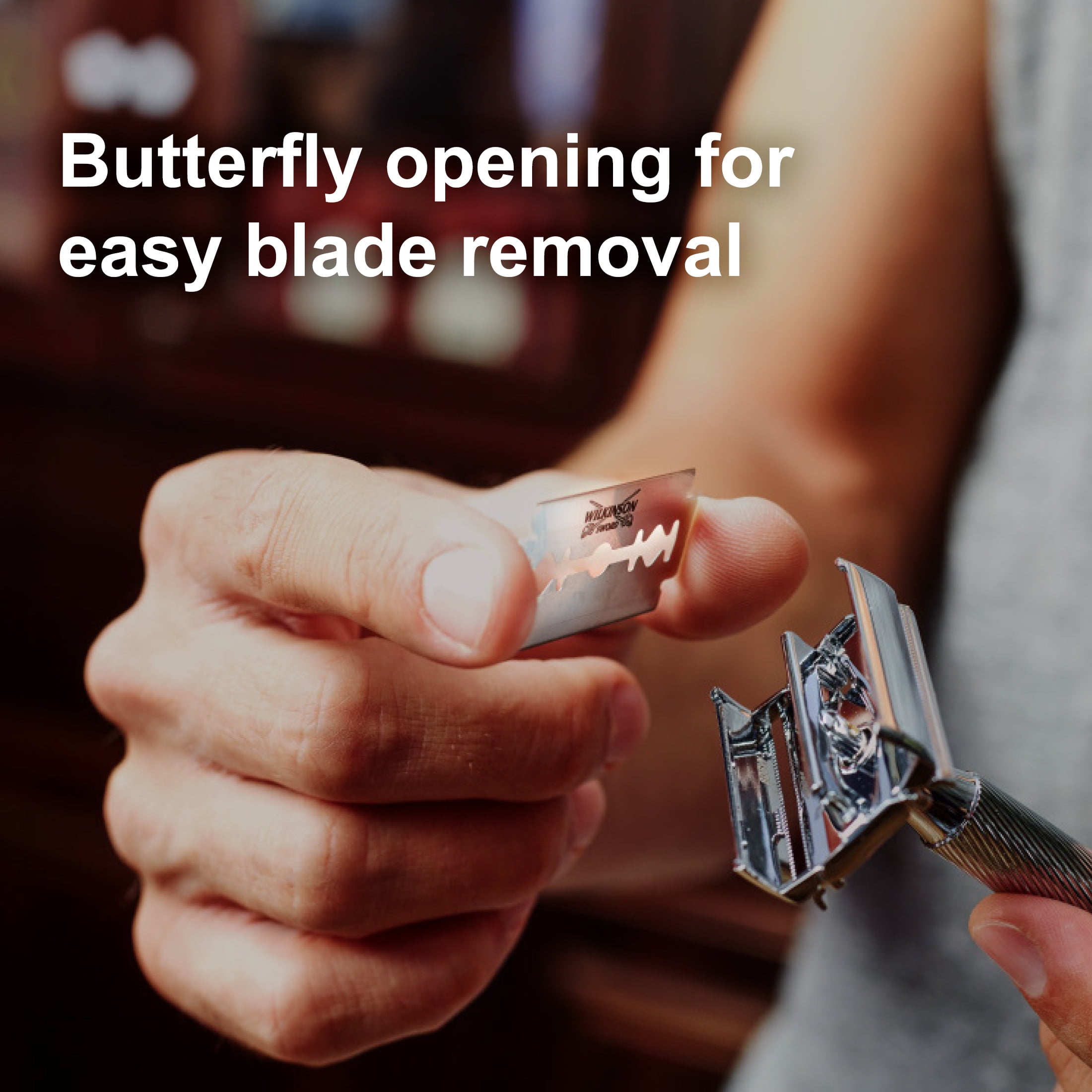 Wilkinson Sword Men’s Double Edge Safety Razor, 1 Handle + 5 Refills ...