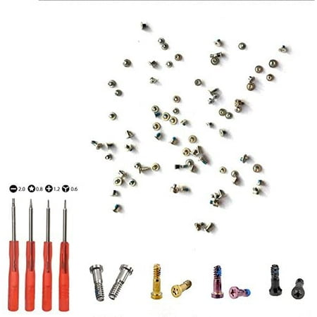 Screws Full Set Replacement for iPhone X with 4 Bottom Pentalobe Screws ...