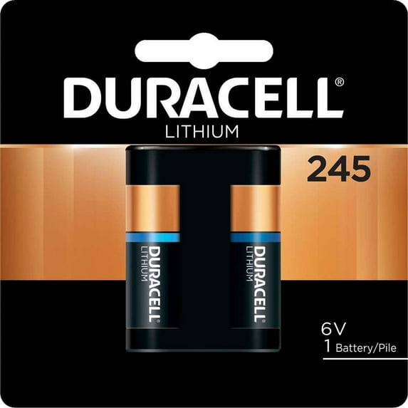 Duracell Size 245, Lithium, 1 Pack, Button & Coin Cell Battery 6 Volts ...
