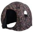 Costway Tent Pop Up Portable Hunting Blind - Camo, Weather Resistant ...