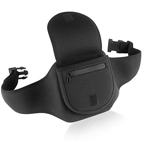 Deluxe Portable CD Player Holder Case with Belt - Black - for Exercise ...