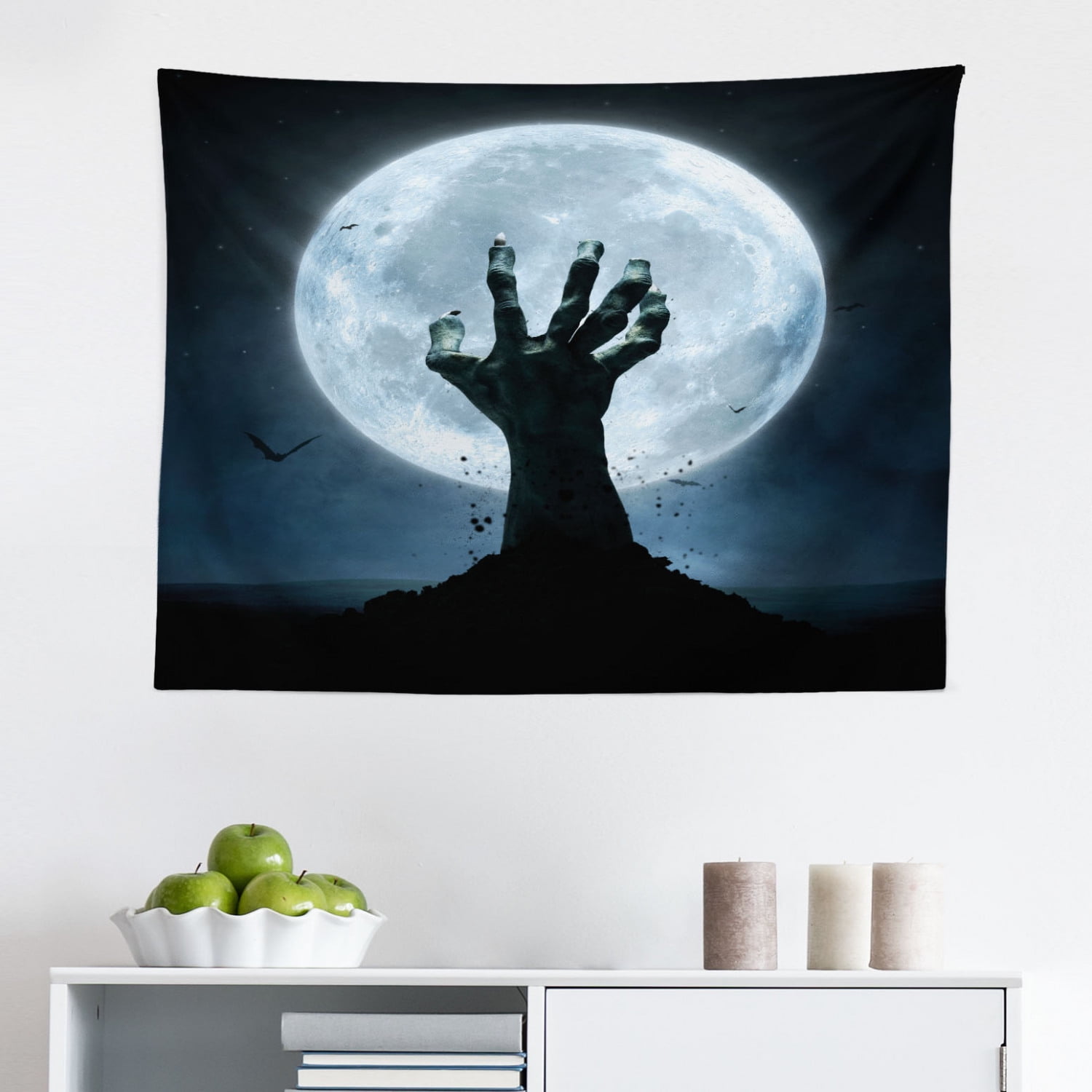 Halloween Tapestry, Spooky Concept with Scary Old Celtic Harvest in ...