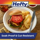 Hefty Deluxe Extra Strong & Deep Foam Plates, Round, White, 10.25 Inch ...