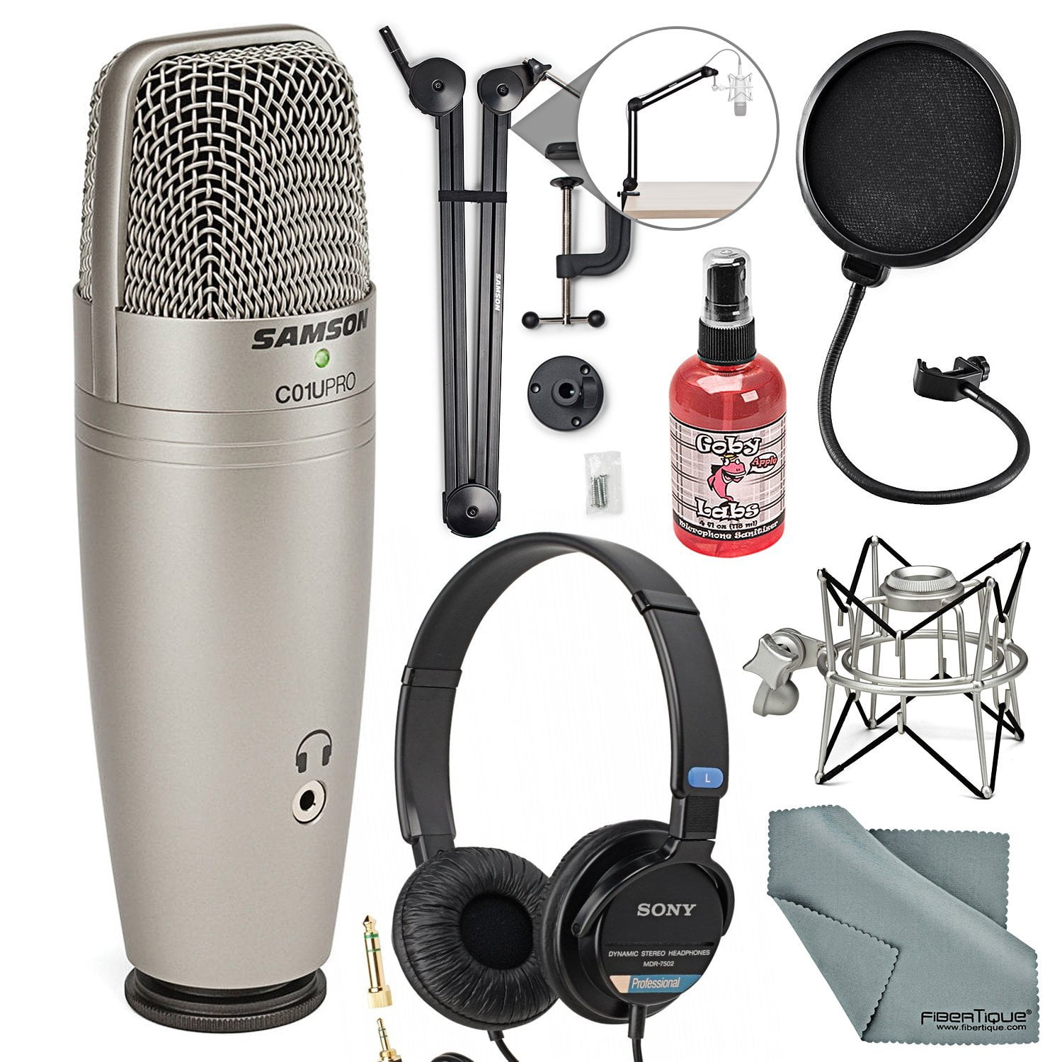 Samson CO1U Pro USB Studio Condenser Microphone Broadcasting Accessory ...