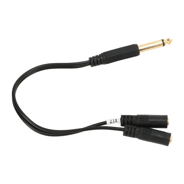 Y Splitter Cable, Dual 1/8 Inch Female To 1/4 Inch Male Stereo Audio Y ...