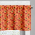 Ambesonne Fruits Valance Pack of 2, Cherry Branches Orange Motif, 42 ...