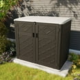 KINYING Larger Outdoor Storage Shed Weather Resistance, Resin Sheds ...