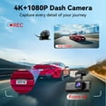 REDTIGER Dash Cam Front and Rear, Ultra HD 4K Front Plus 1080P Rear ...