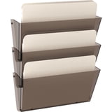 deflecto Unbreakable Wall File Set, Letter, Three Pocket, Smoke ...