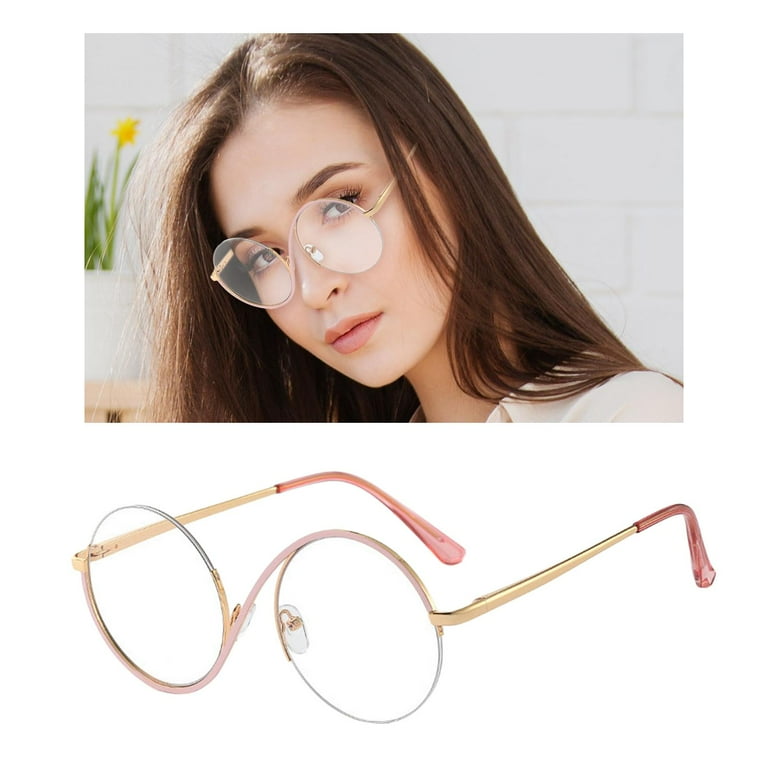 Round Glasses Transparent
