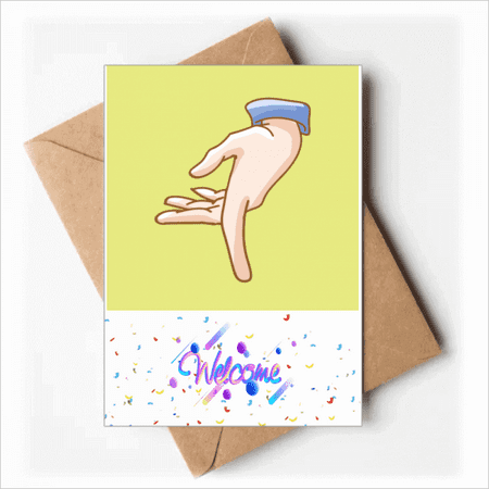 Finger Walking Personifies Gesticulate Welcome Back Greeting Cards ...