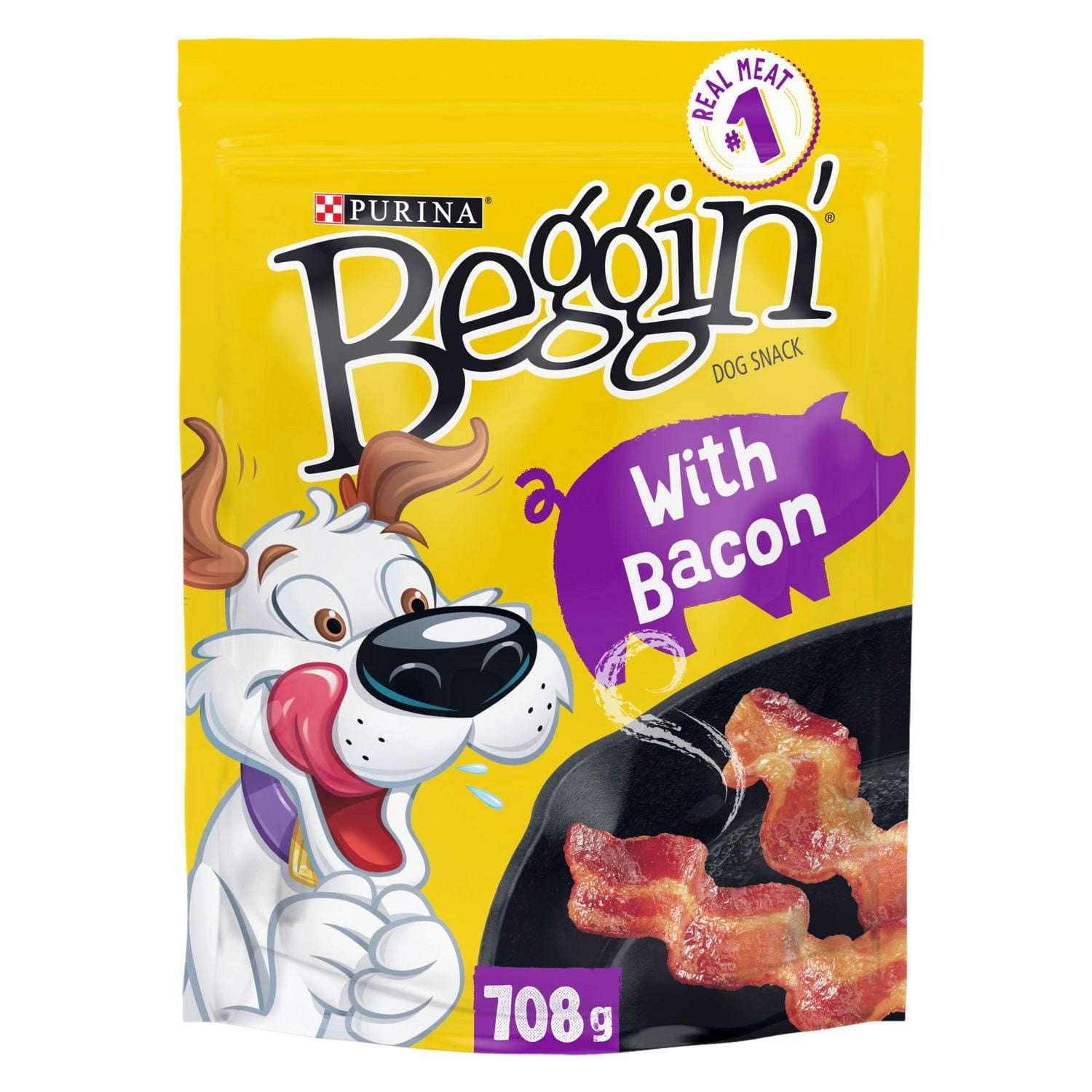 Click here for Beggin Strips Bacon  Soft Dog Treats 708g 708 G prices