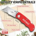 DIYSELF 4 Pack Utility Knife Folding, Box Cutters for Light Duty Purposes - Walmart.com
