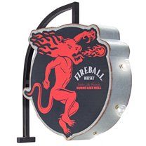 American Art Decor Fireball Whiskey Vintage LED Marquee Sign, Red - 19. ...