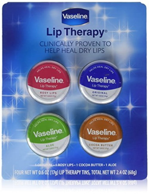 Vaseline Lip Therapy Tins, 4 pk - Walmart.com