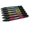 LETRASET Neon Marker 6 Fluorescent Marker Colors - Walmart.com