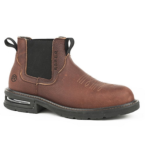Roper Mens Worker Romeo Pull On Work Boots 11.5EE - Walmart.com