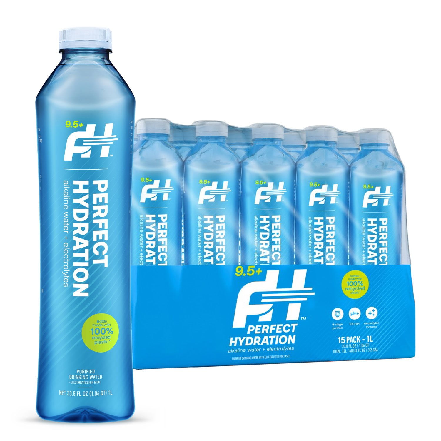 Perfect Hydration Alkaline Water + Electrolytes, 1L, 15 pk. - Samsclub.com