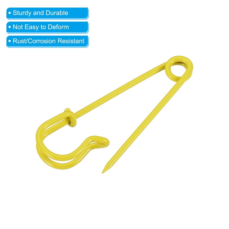 Uxcell Safety Pins Heavy Duty 1.57 Inch Long Large Metal Sewing Pins for Quilting Yellow 24Pcs Walmart