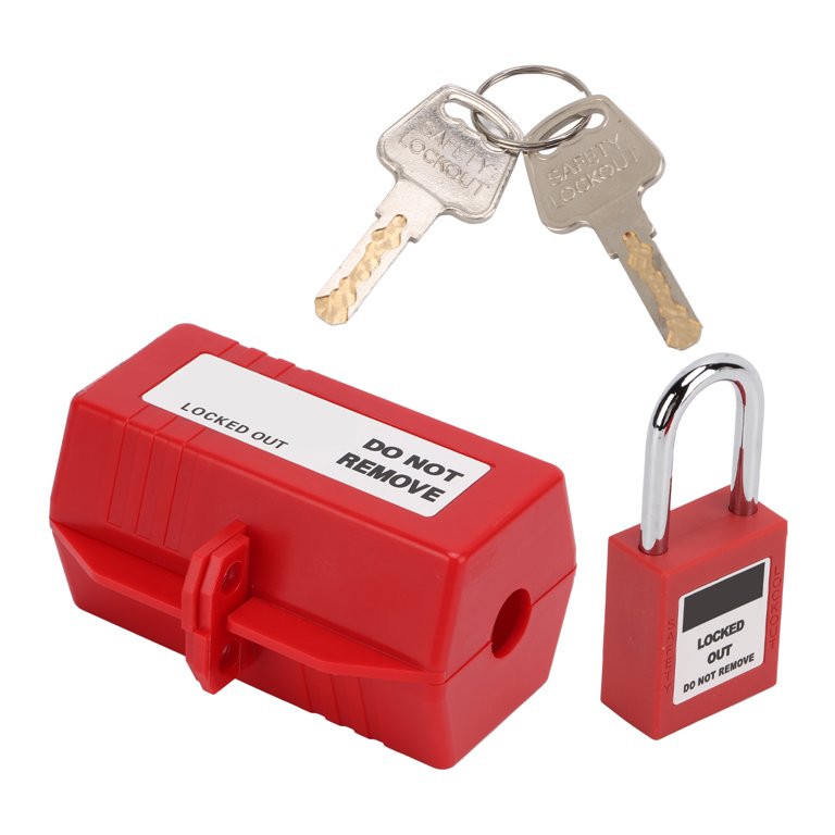 Plug Lockout Device, Anti Fade Plug Lockout Tagout Set, 59% OFF