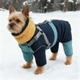 Dog Winter Coat with Reflective Jacket 4 Legs, Cold Weather Costume for ...