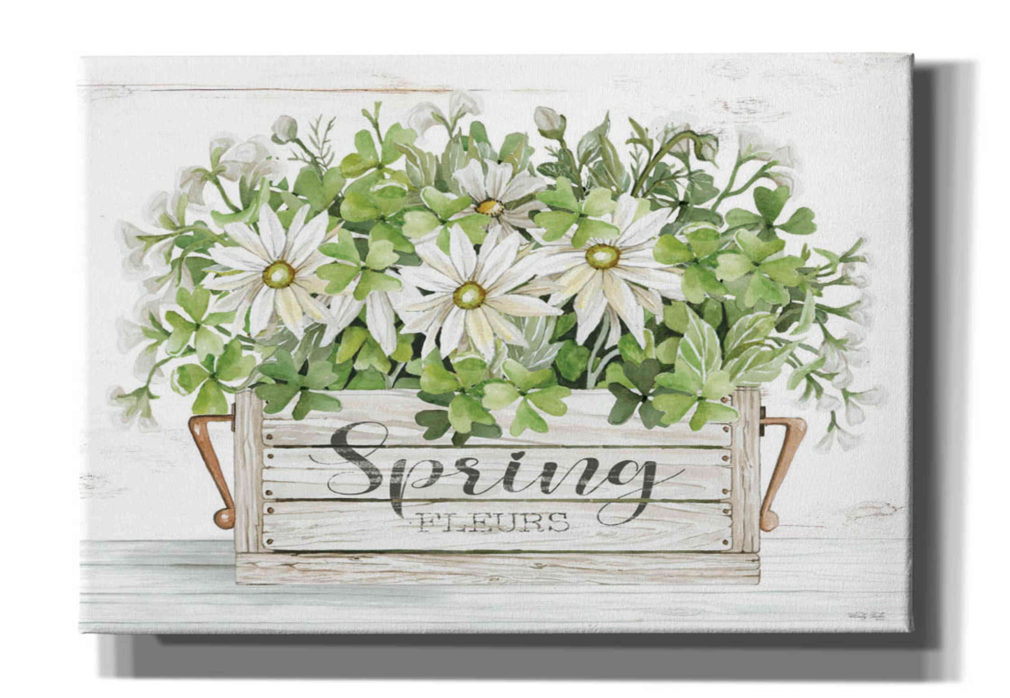 Epic Graffiti 'Spring Flowers' by Cindy Jacobs, Giclee Canvas Wall Art ...